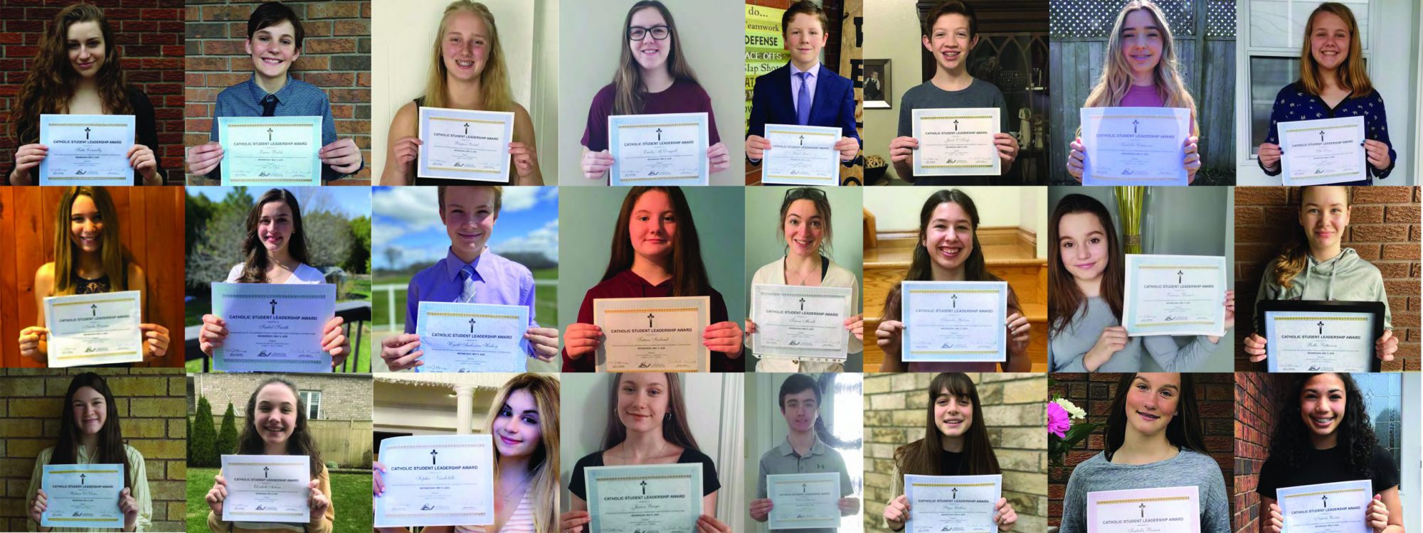 Catholic Student Leadership Awards 2020 - PVNCCDSB